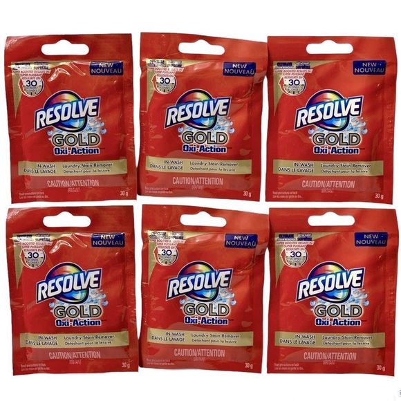 Resolve | Other | 6x Resolve Gold Oxi Action In Wash Laundry Stain ...